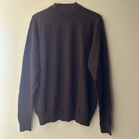 Vintage | Sweaters | Vintage Extrafine Merino Chocolate Brown Sweater ...